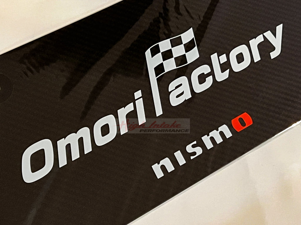 NISMO OMORI FACTORY LICENSE PLATE – High Intake Performance