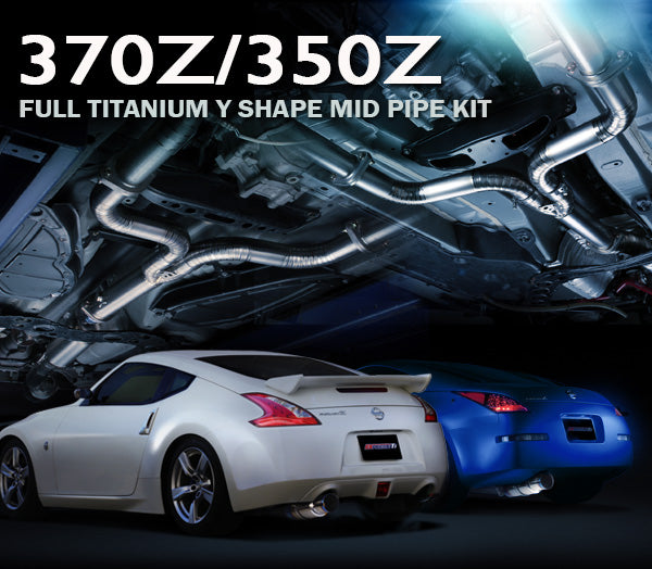 TOMEI FULL TITANIUM NISSAN 350Z / 370Z MID PIPE / Y PIPE KIT – High ...